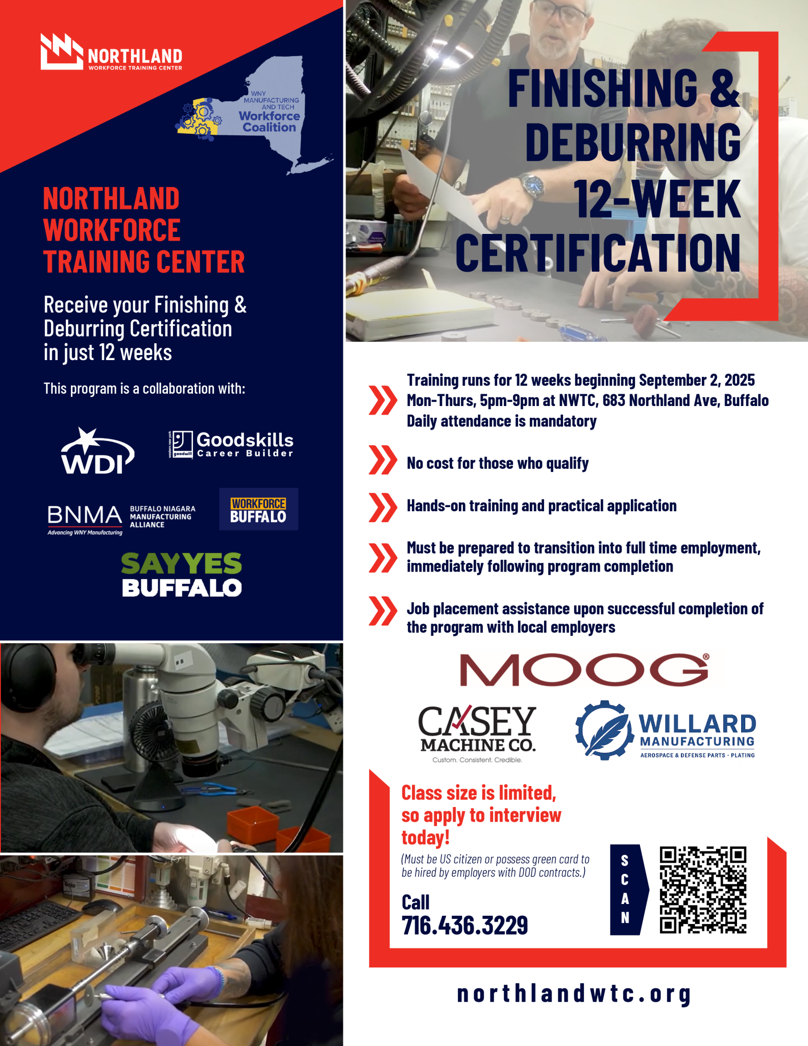 NWTC 12-WEEK FINISHING & DEBURRING CERTIFICATION - Northland Workforce ...